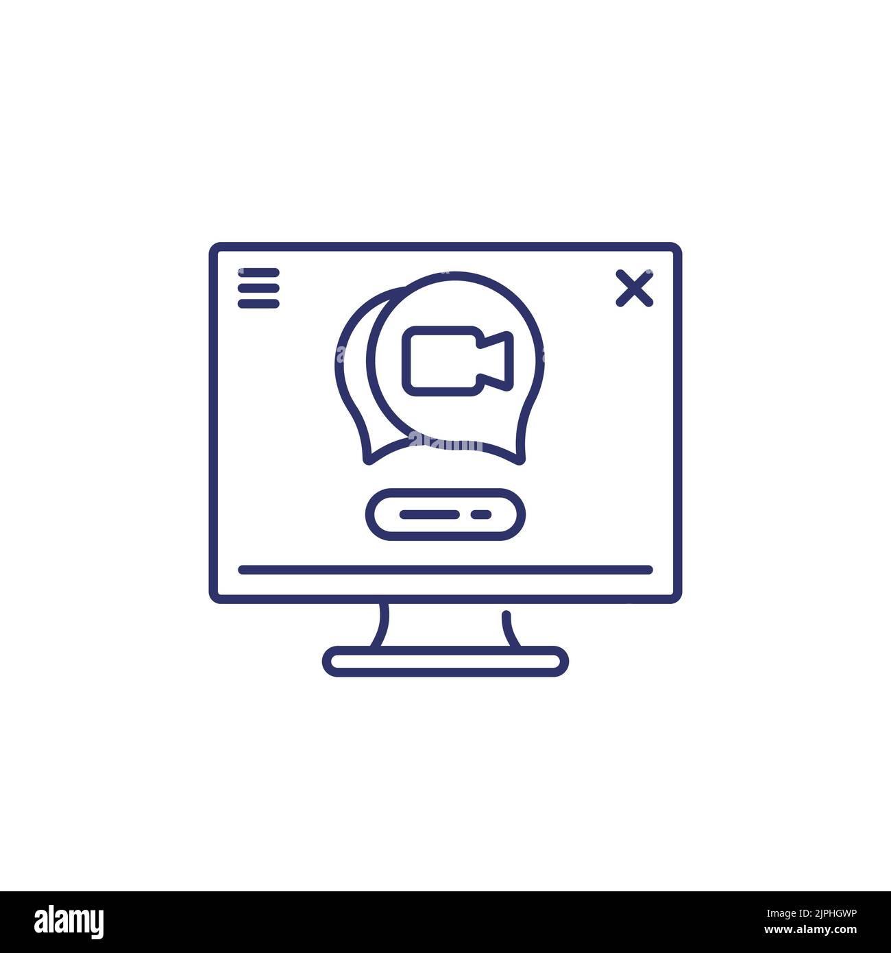 Webcast chat Cut Out Stock Images & Pictures - Alamy