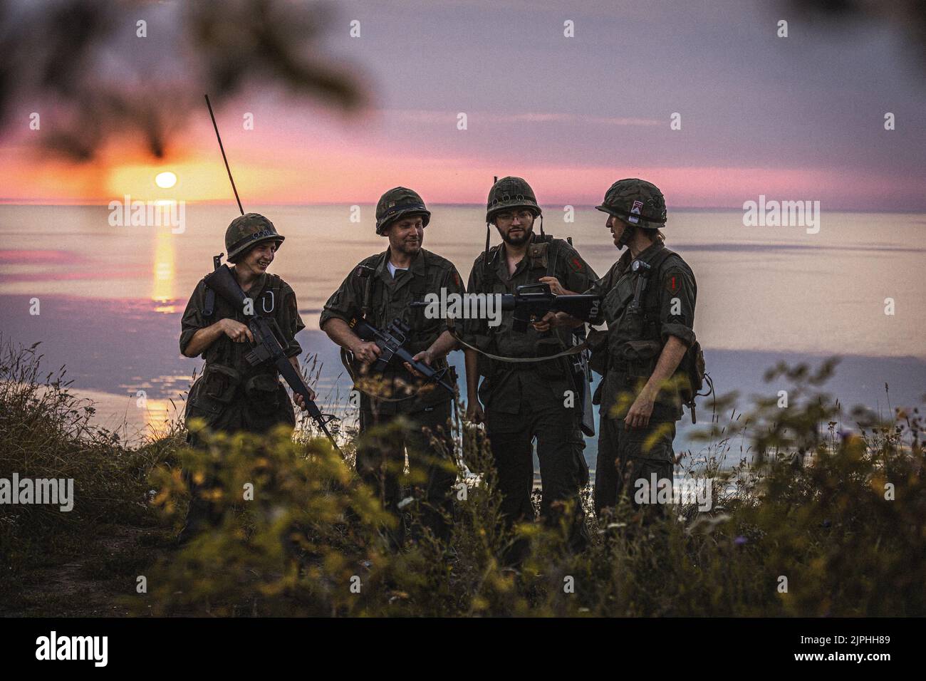 American soldiers, Vietnam cosplay costumes Stock Photo - Alamy