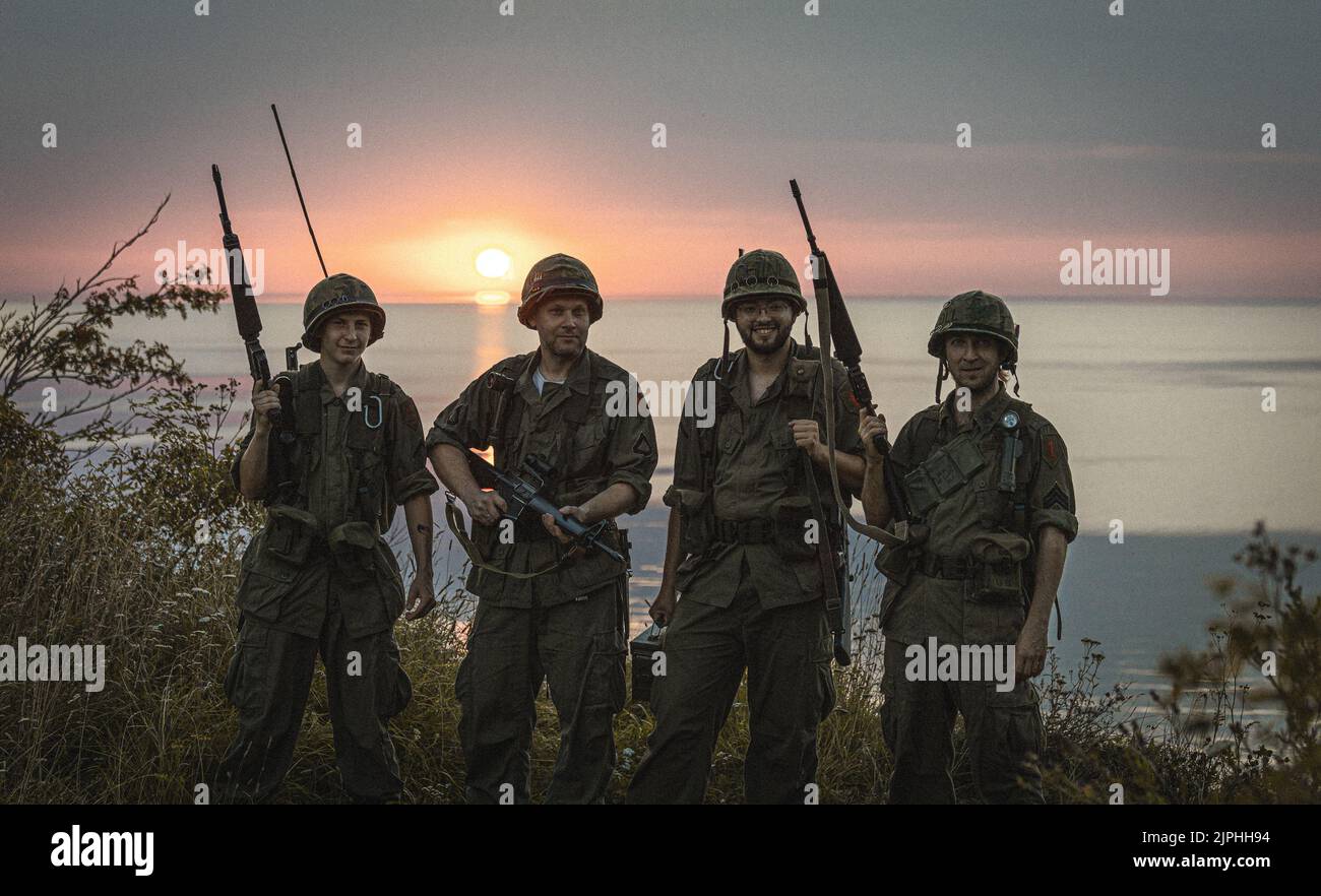 American soldiers, Vietnam cosplay costumes Stock Photo - Alamy