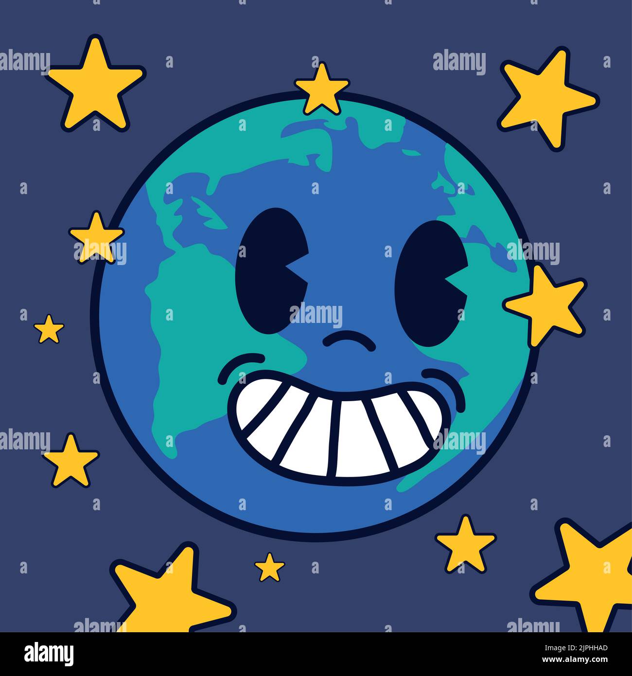 cartoon planet retro Stock Vector Image & Art - Alamy