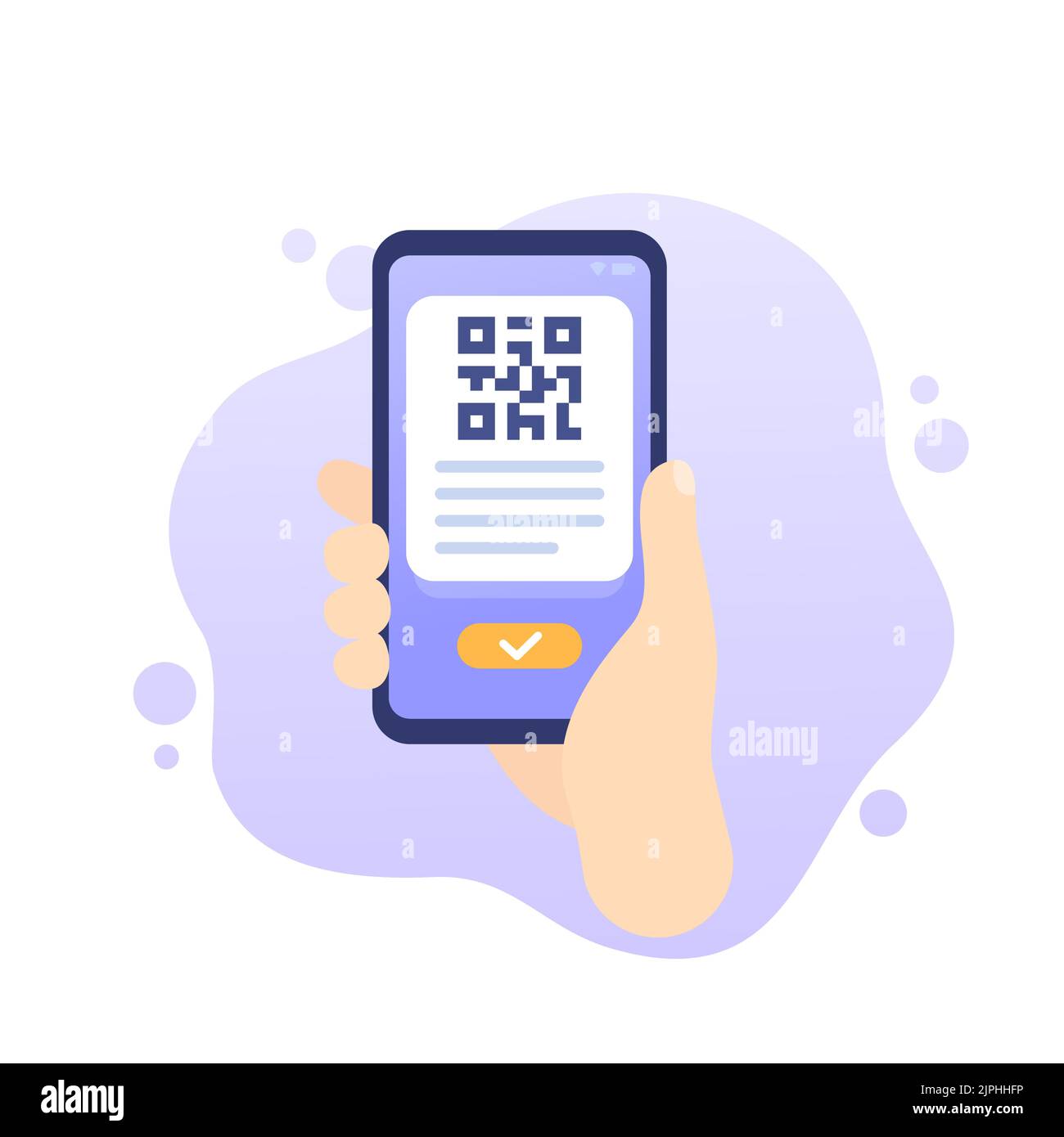 qr code icon with phone, vector Stock Vector Image & Art - Alamy