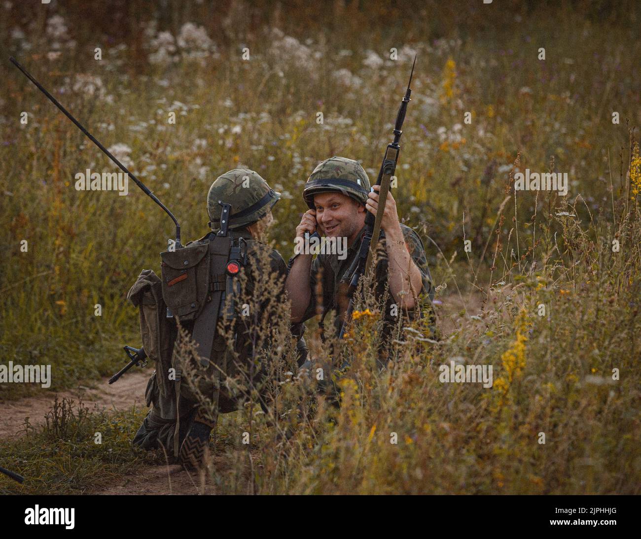 American soldiers, Vietnam cosplay costumes Stock Photo - Alamy