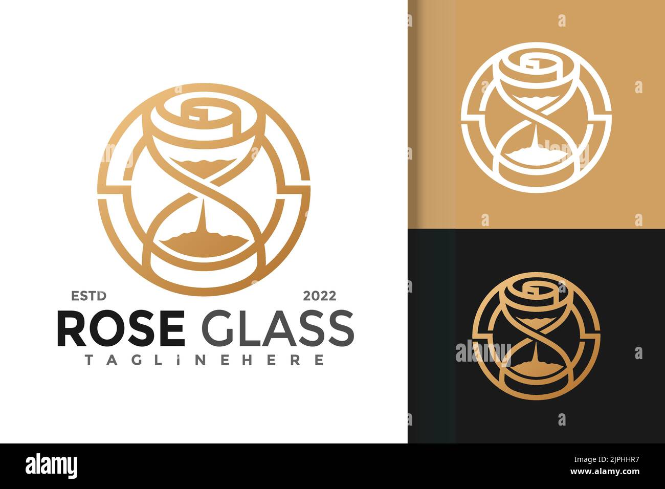 A set of logos in a shape of a hourglass Stock Vector Image & Art - Alamy