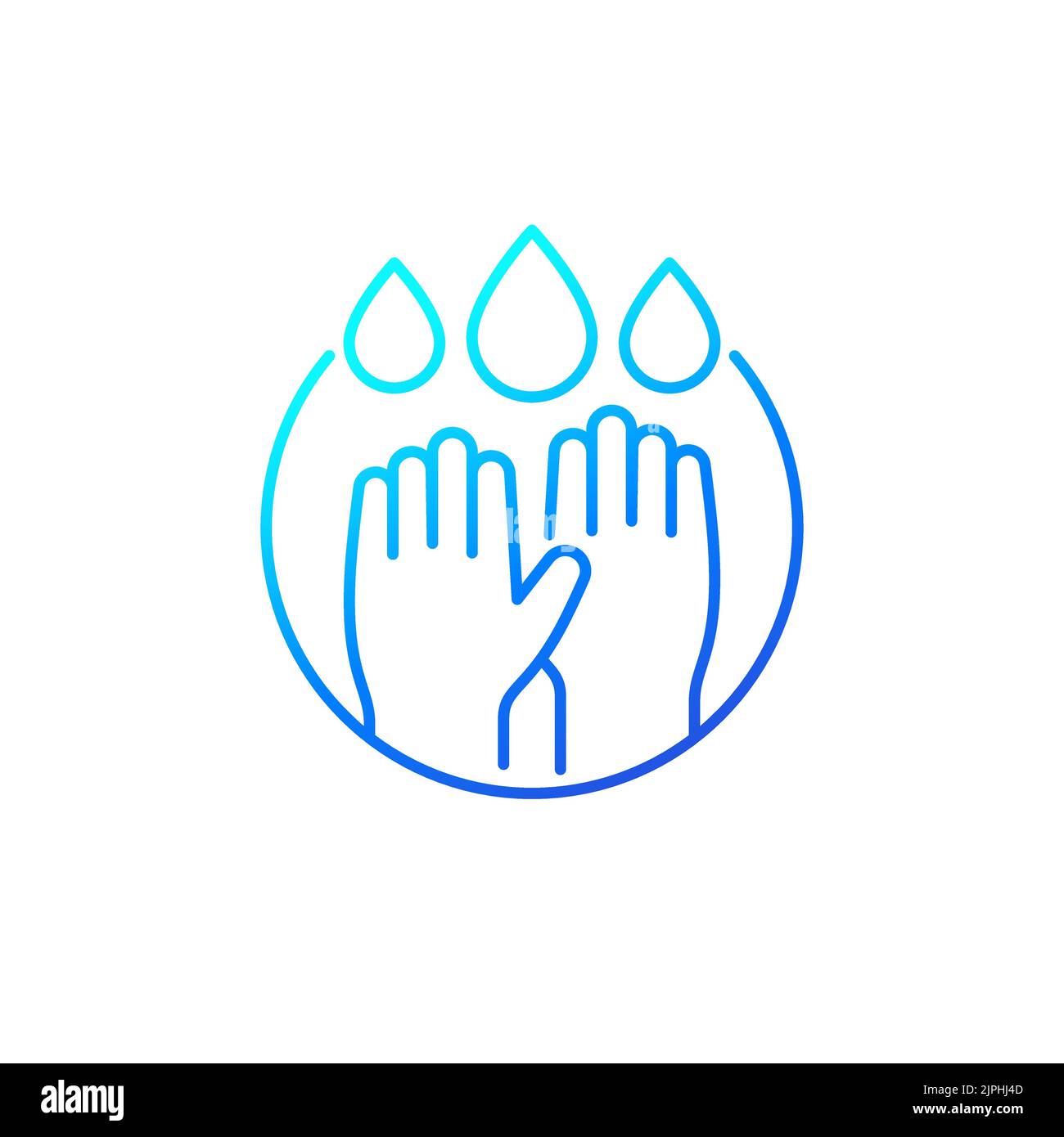 wash hands icon, line vector Stock Vector Image & Art - Alamy