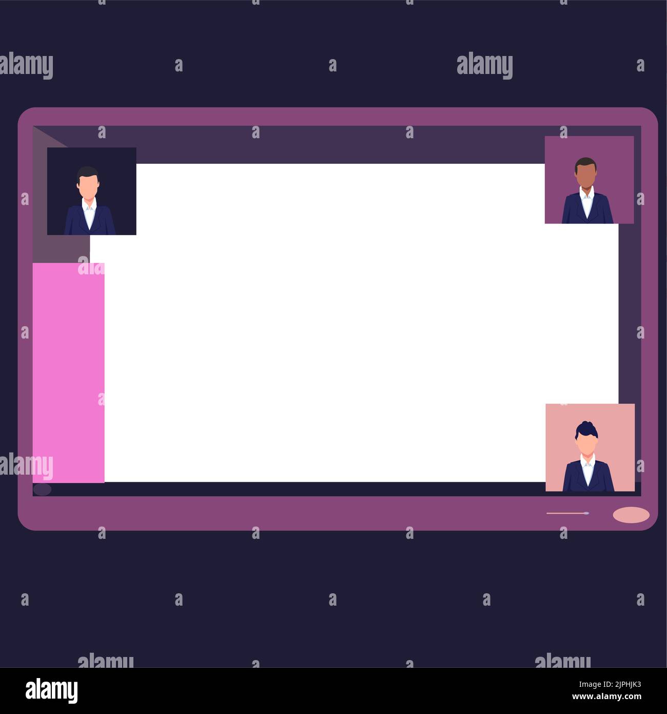 Illustration Of Couple Presenting New Amazing Ideas Holding Notes ...