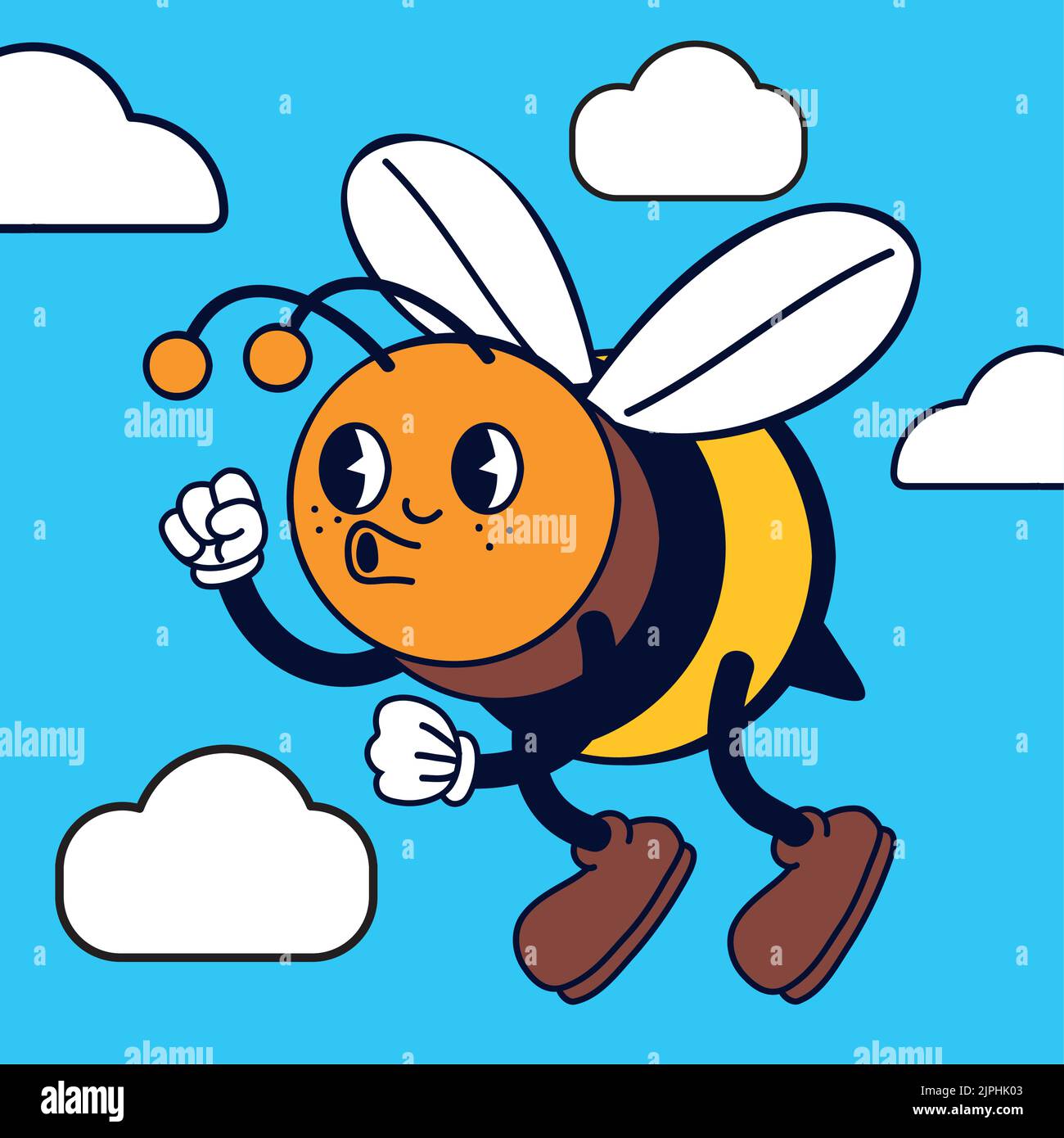 cartoon cute bee Stock Vector Image & Art - Alamy