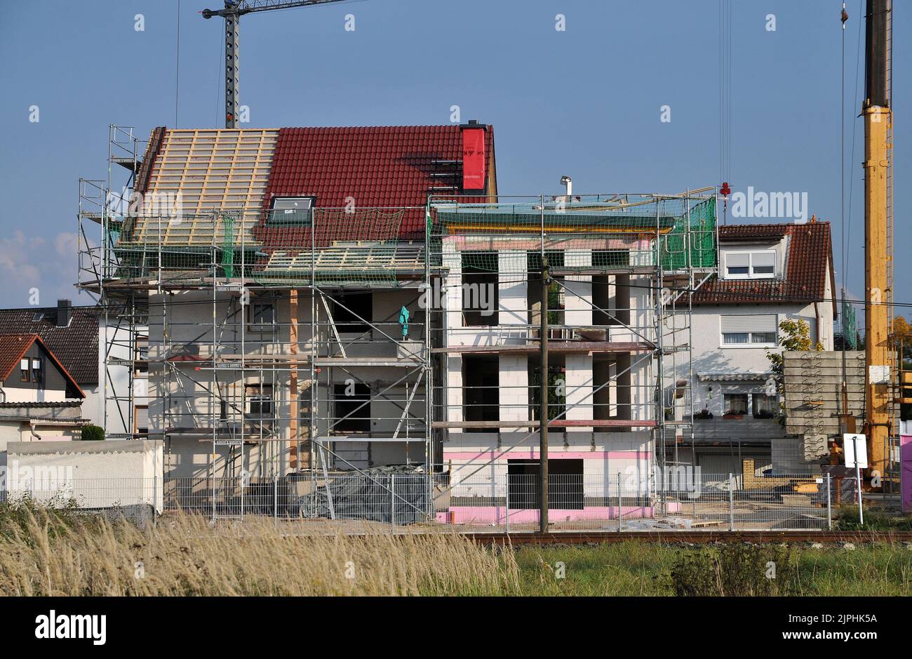 building construction, carcass, housing, building constructions Stock ...