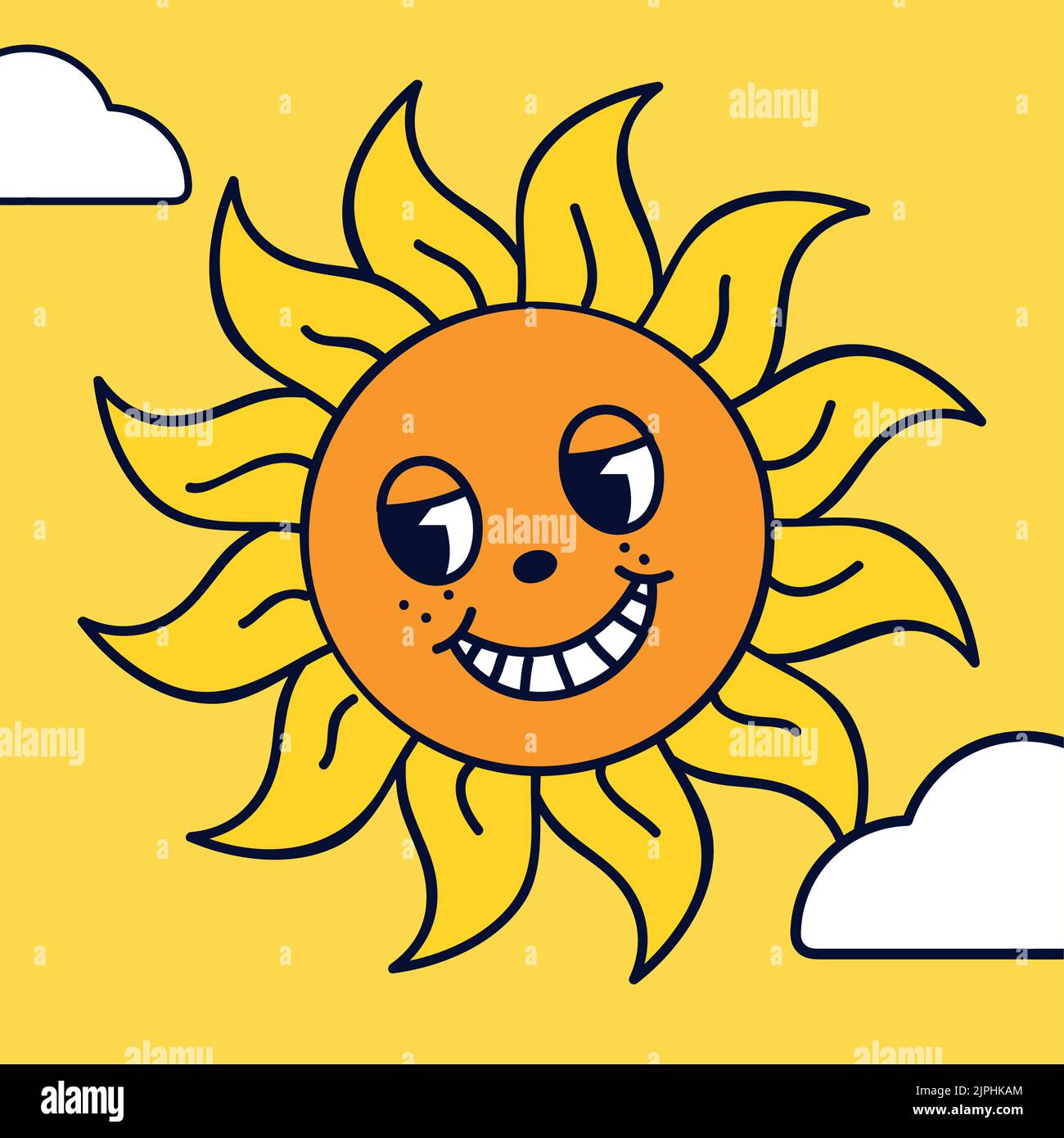 cartoon sun sky Stock Vector Image & Art - Alamy