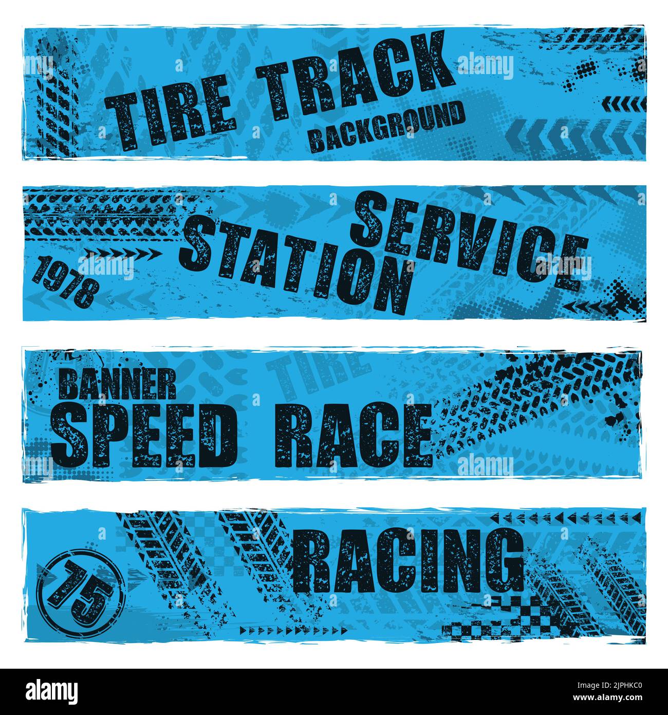 Tractor tyre track pattern Cut Out Stock Images & Pictures - Alamy