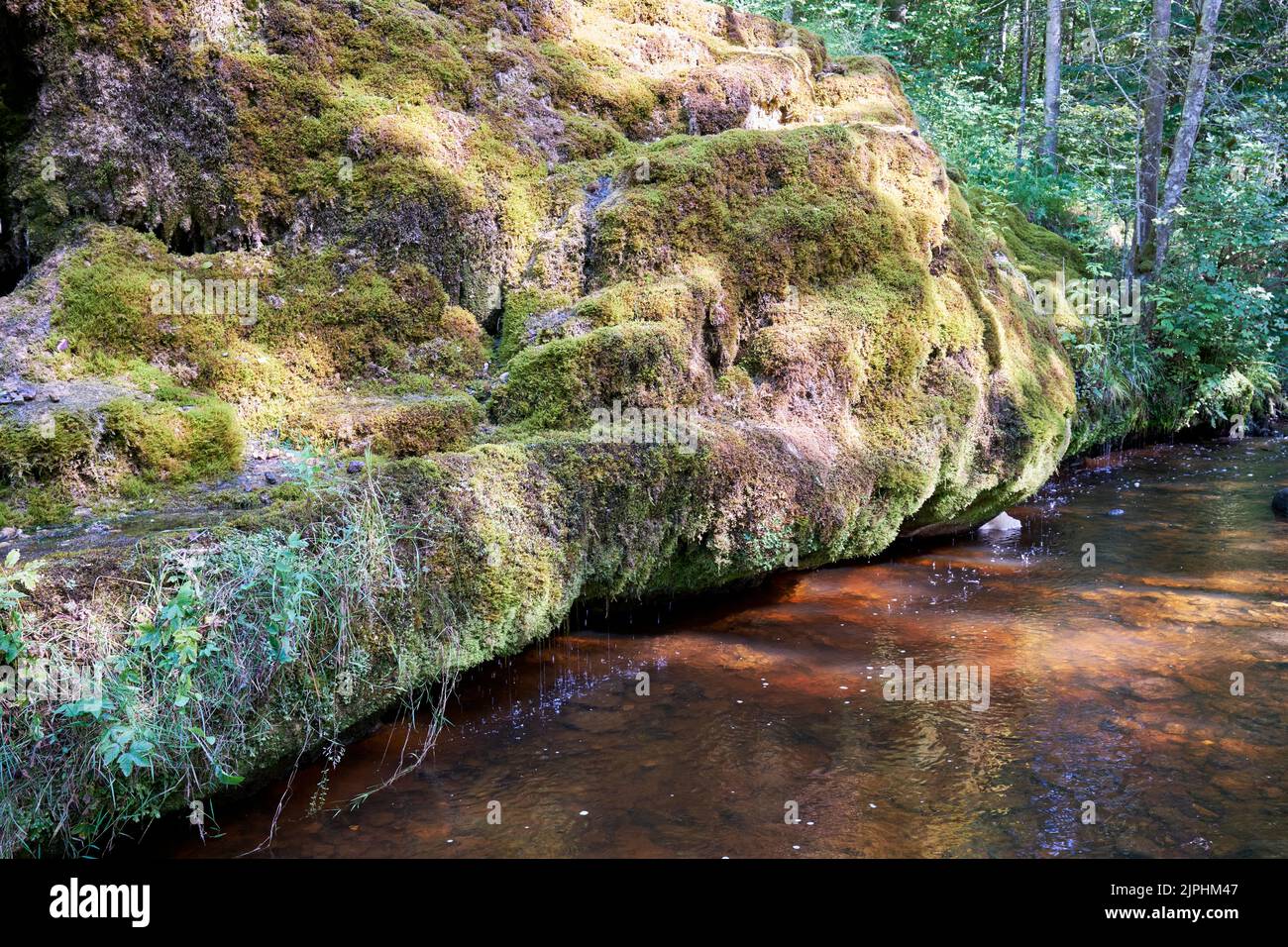A unique freshwater limestone formation called Raunas Staburags, Rauna ...