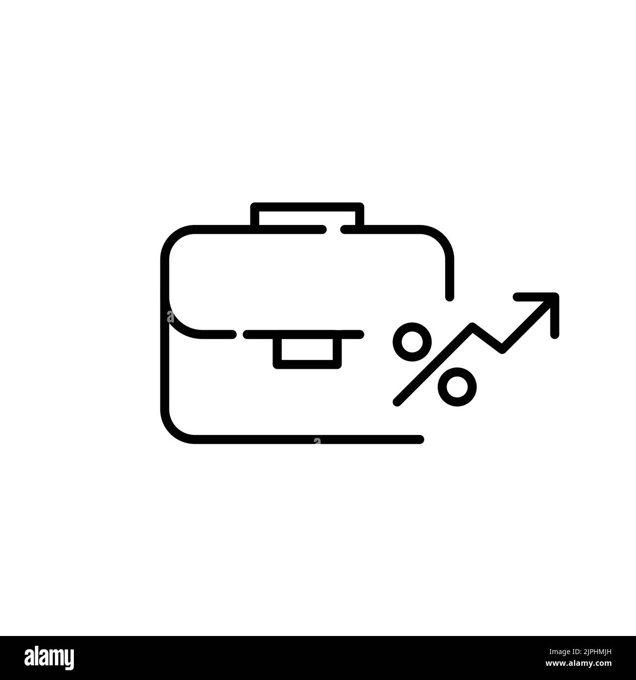 Growing investment portfolio. Pixel perfect, editable stroke line icon ...