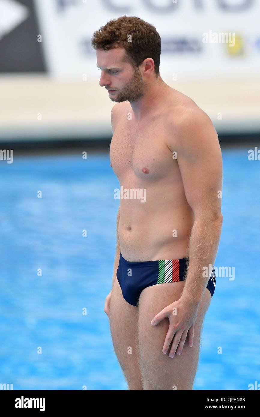 Rome, . 18th Aug, 2022. Lorenzo Marsaglia during European Swimming Championships Rome 2022. Rome ...