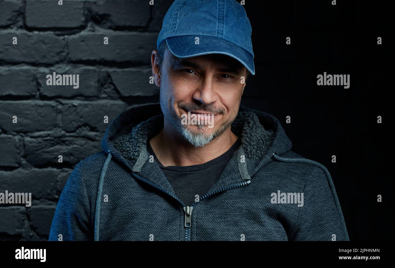 man, portrait, baseball cap, guy, men, portraits, baseball caps Stock ...