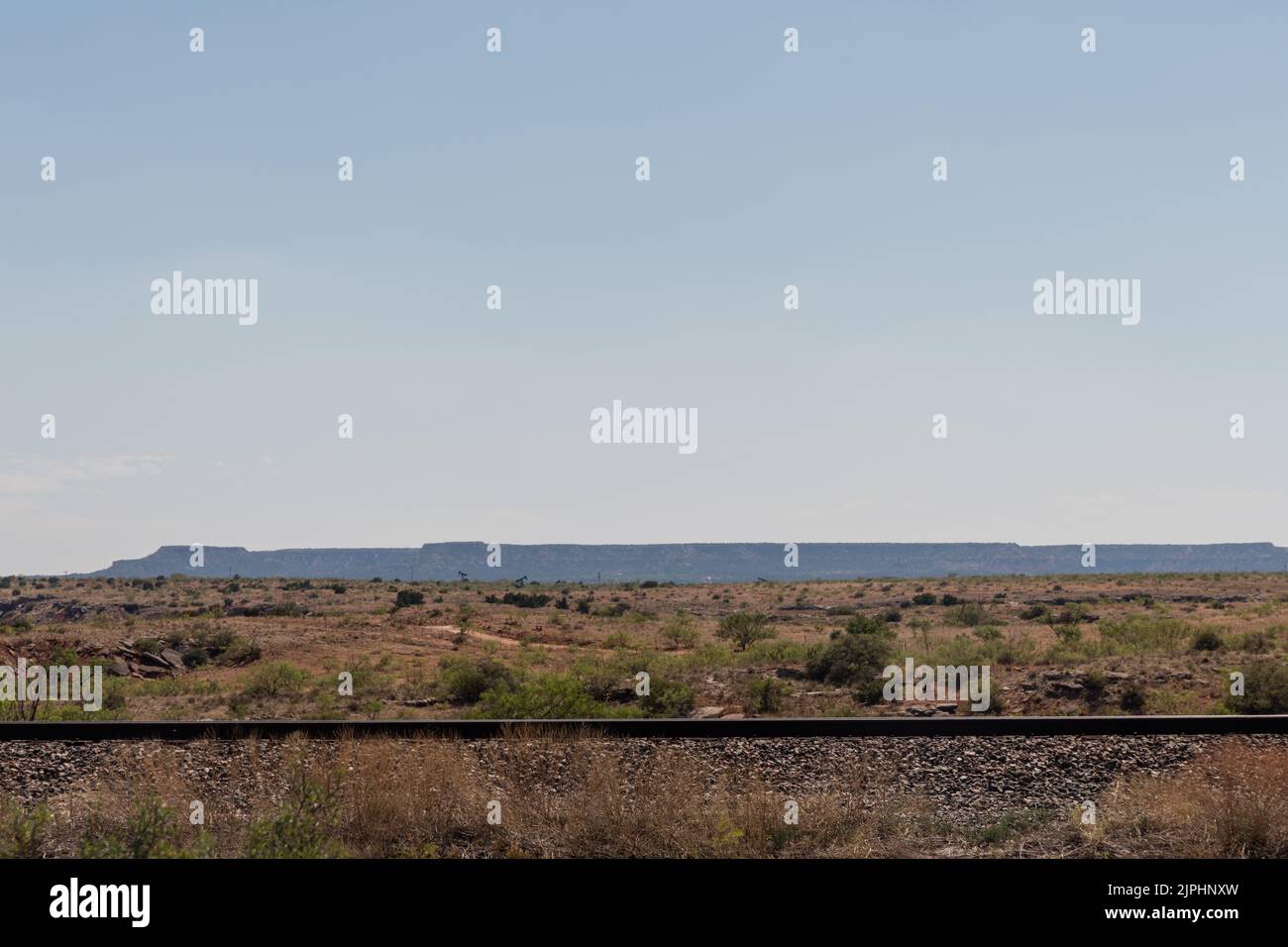 Scenic west Texas vista in the summer Stock Photo - Alamy