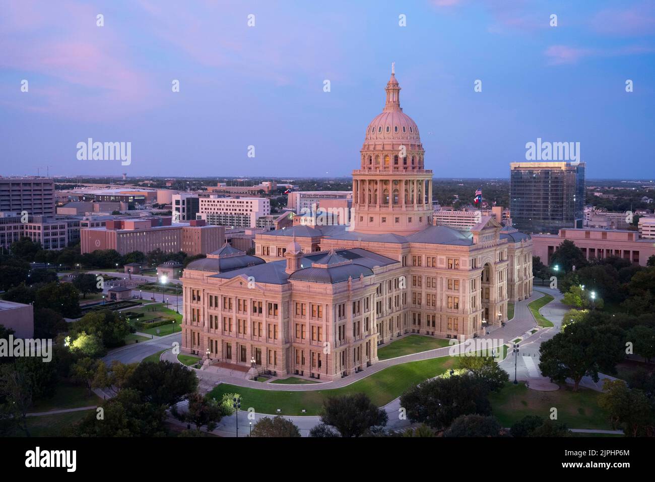 The Texas State Capitol building is seen in Austin looking northeast ...