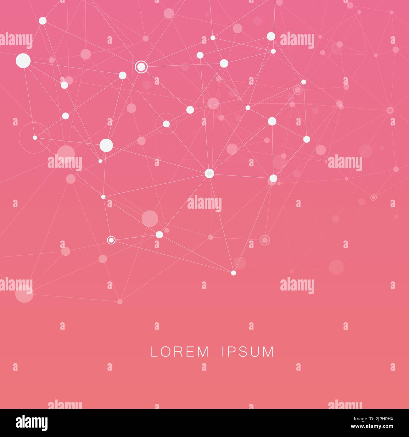 Abstract Connection Structure Polygonal Space Background With