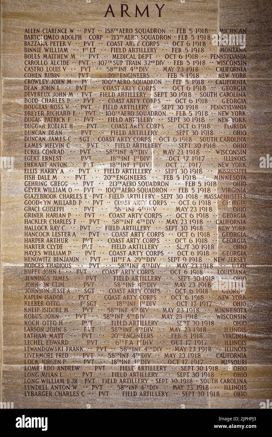 The Chapel at the American Military Cemetery, Brookwood is dedicated to ...