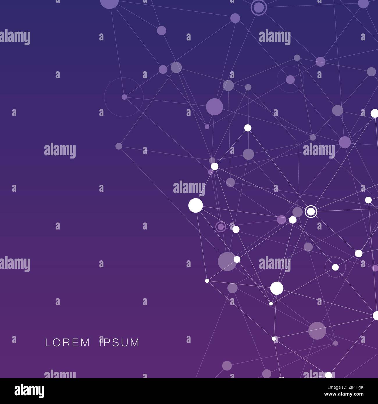 Abstract Connection Structure Polygonal Space Background With
