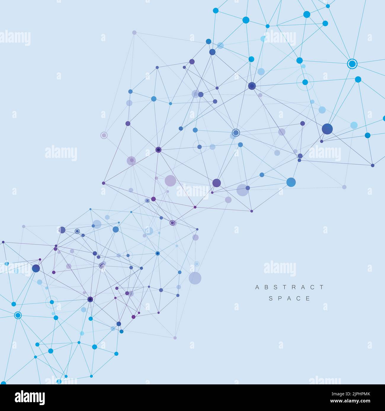 Vector Molecular Connection Technology Abstract Connection Stock