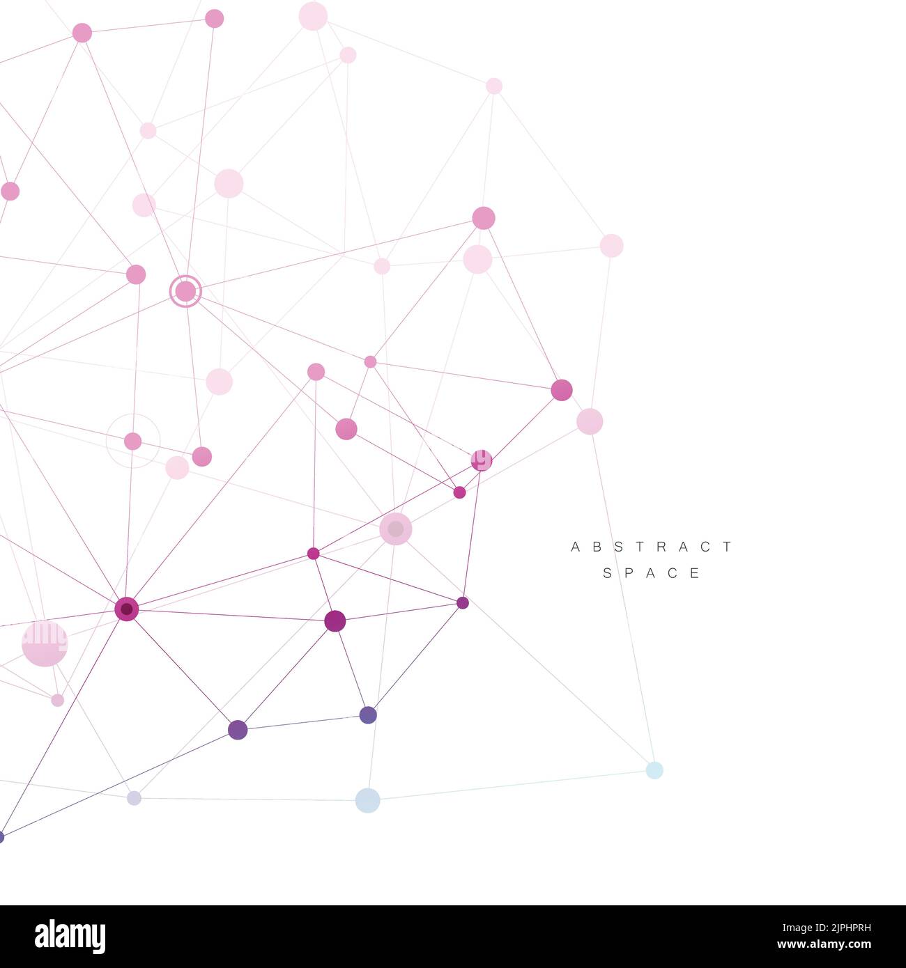 Vector Molecular Connection Technology Abstract Connection Stock