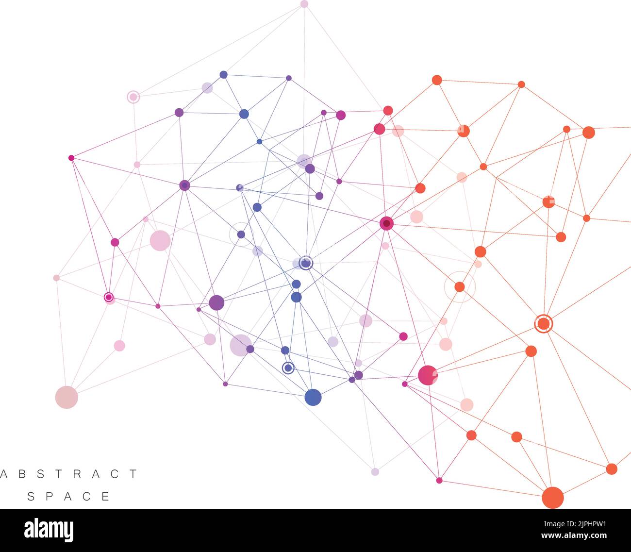 Vector Molecular Connection Technology Abstract Connection Stock