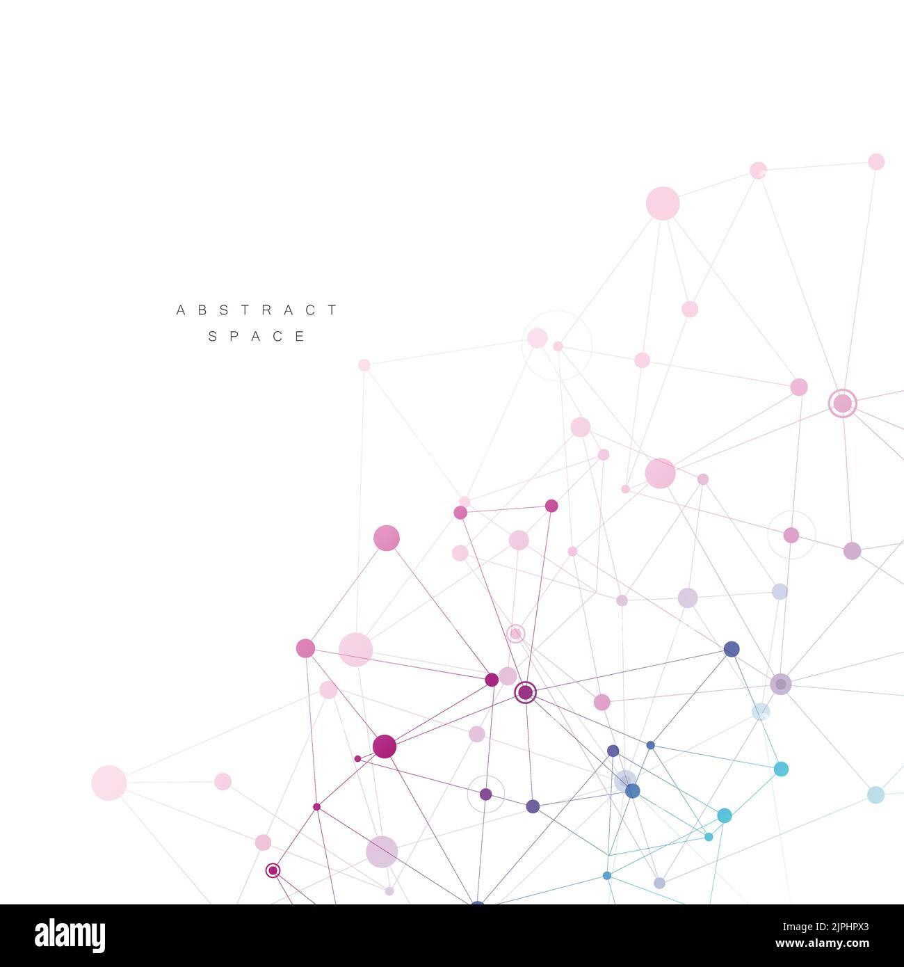 Vector Molecular Connection Technology Abstract Connection Stock