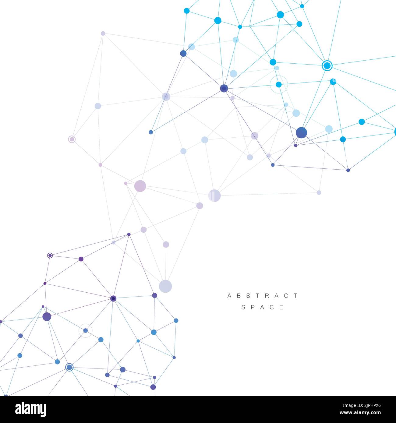 Vector Molecular Connection Technology Abstract Connection Stock