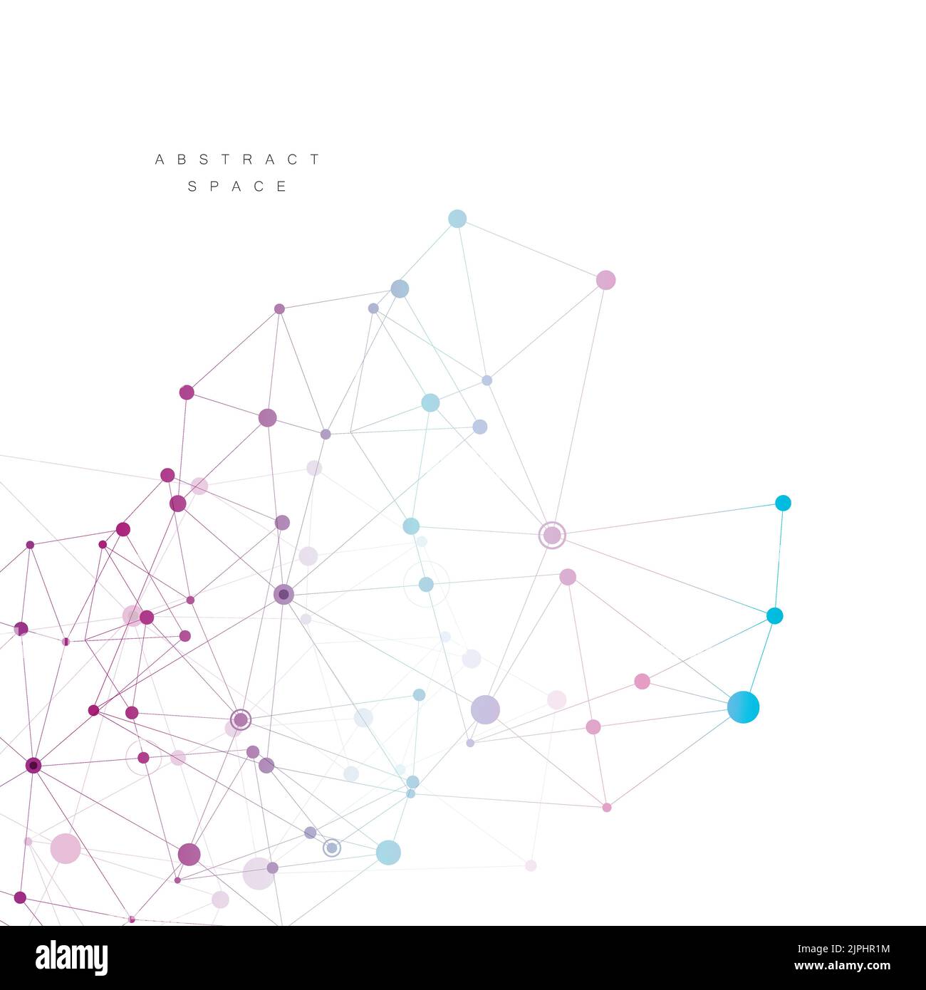 Vector molecular connection. Technology abstract connection Stock ...