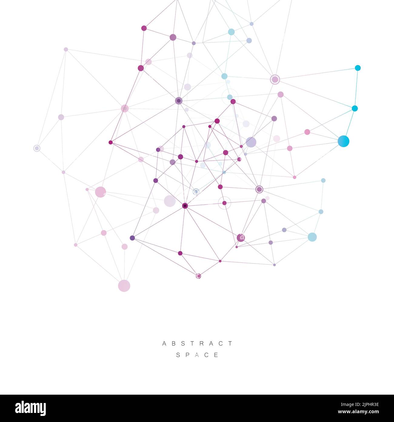 Vector molecular connection. Technology abstract connection Stock ...
