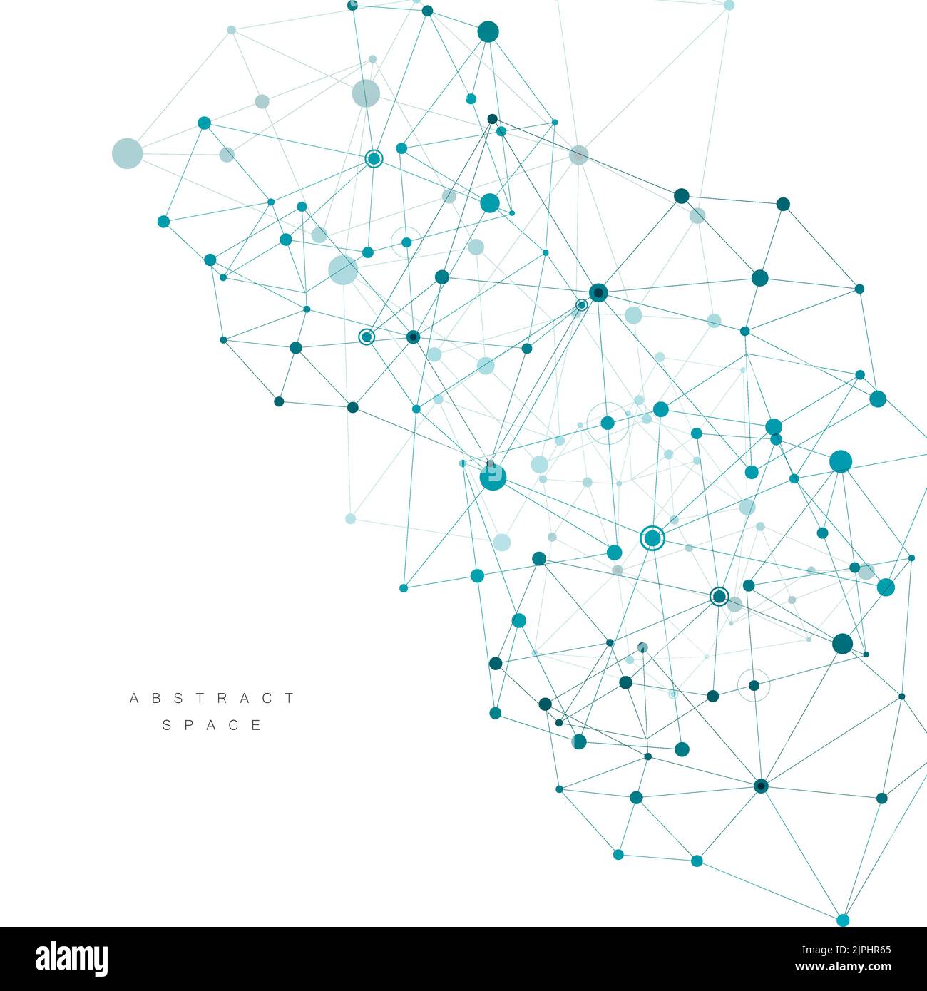 Vector Molecular Connection Technology Abstract Connection Stock