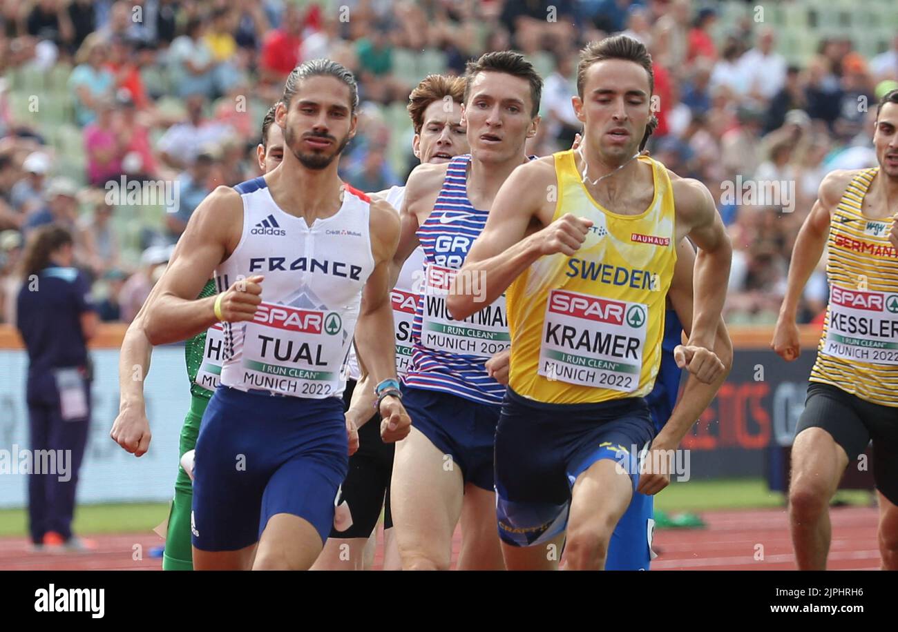 Gabriel Tual of France Men's 800m during the European Athletics ...