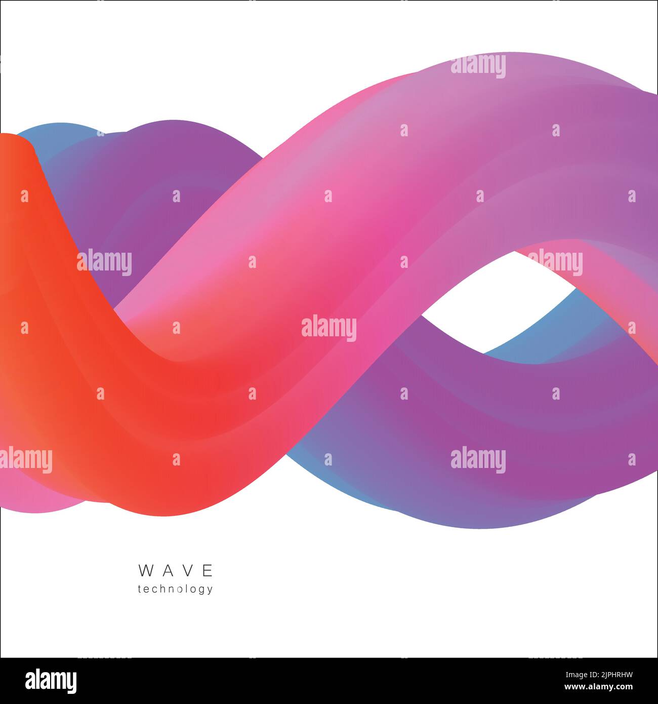 Abstract vector tech spiral. 3D wave background Stock Vector Image ...