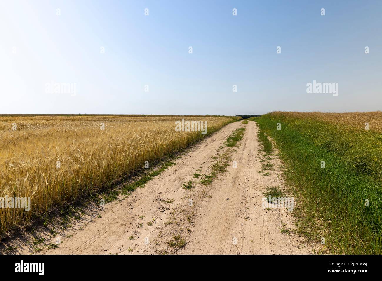 Gravel highway in rural areas , a simple primitive road for the ...