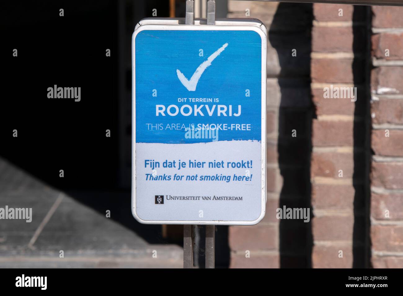 Billboard Rookvrij UVA University At Amsterdam The Netherlands 23-6 ...