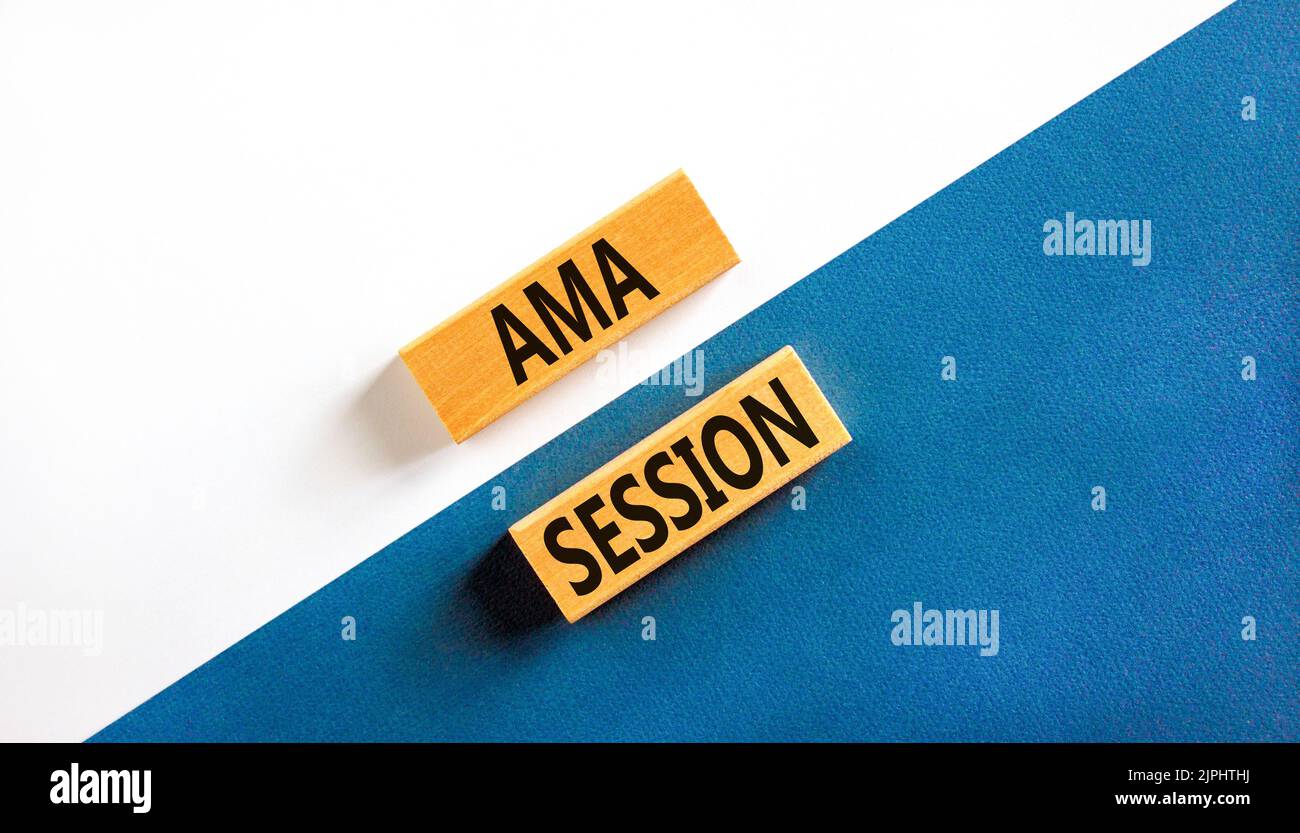AMA ask me anything session symbol. Concept words AMA ask me anything ...