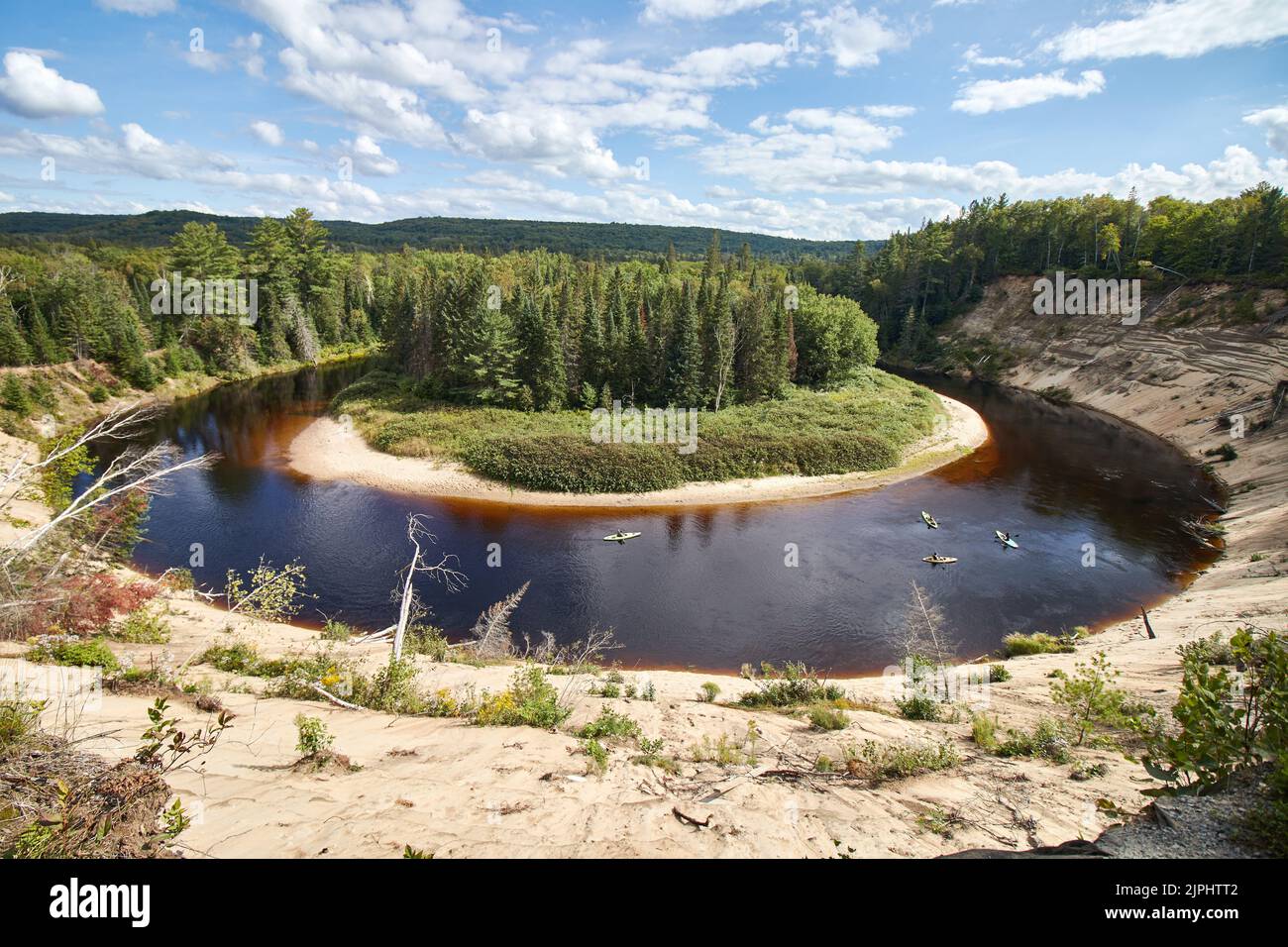 An aerial view of the Ikhe-Uhgun River Stock Photo - Alamy