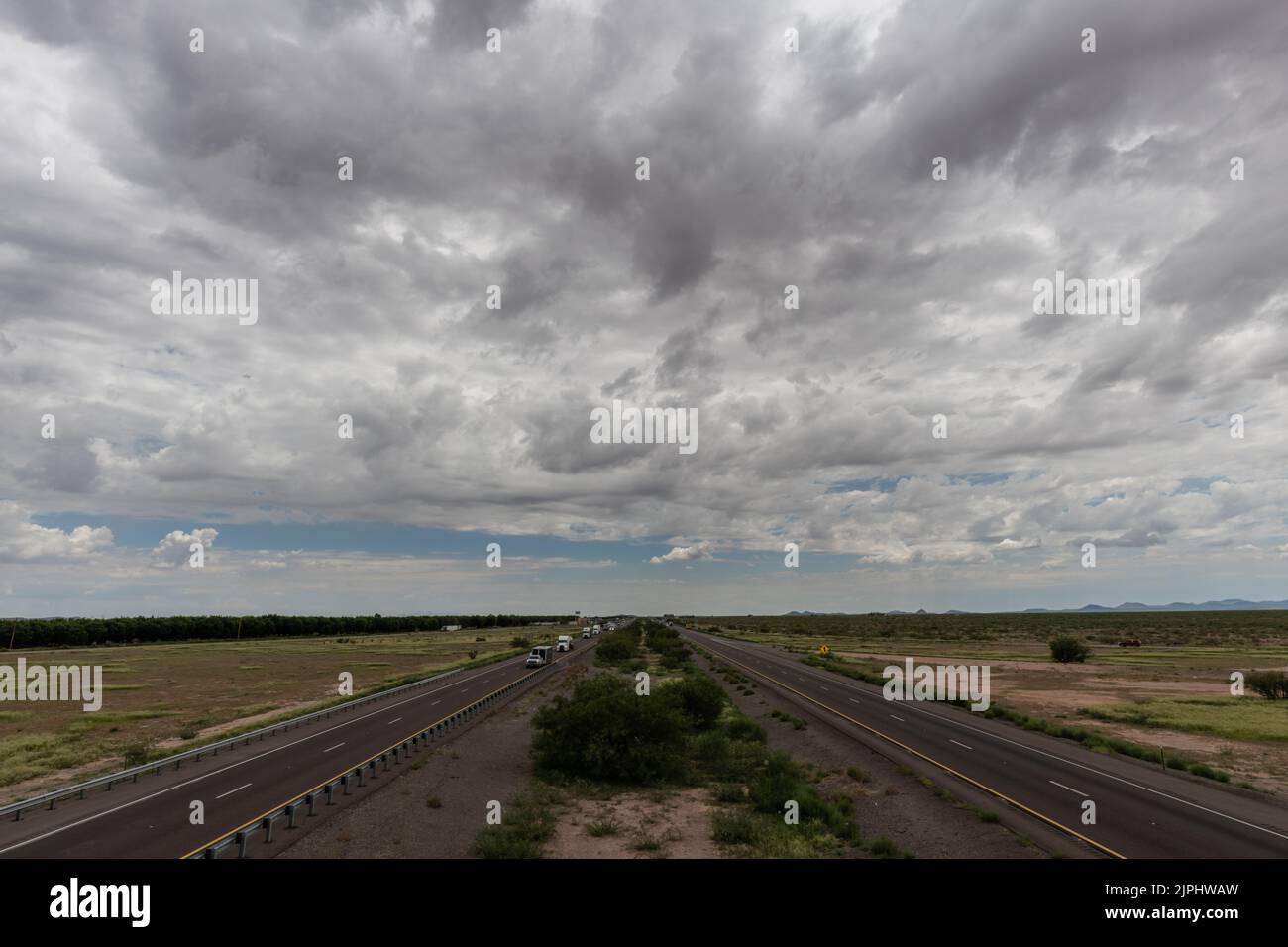 Scenic western New Mexico vista under dramatic monsoonal sky Stock ...