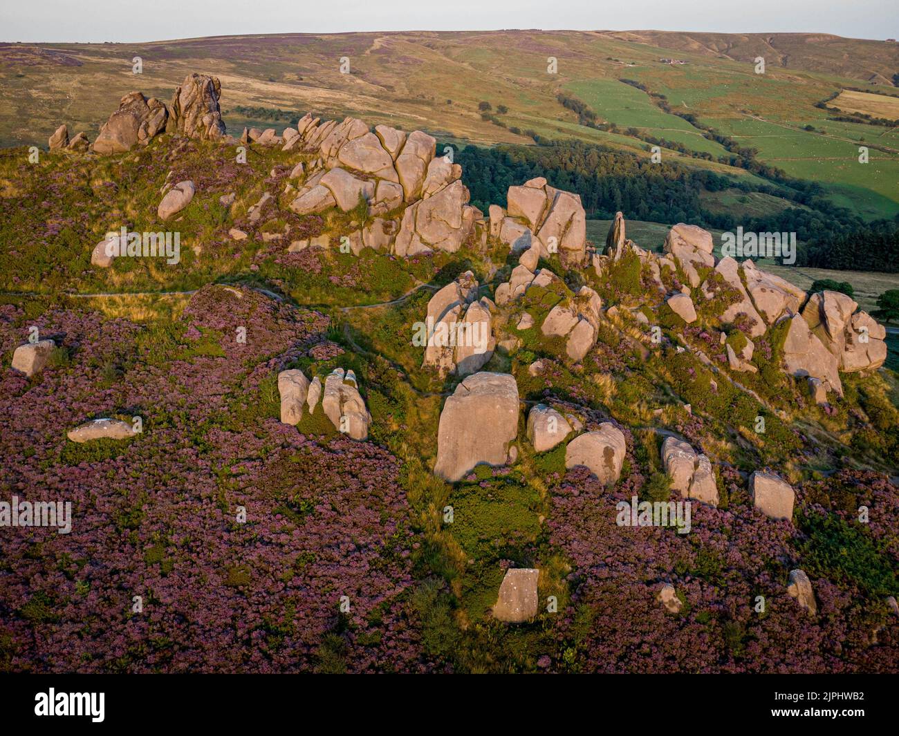 Ramshaw Rocks during summer sunset, Peak District, UK Stock Photo - Alamy