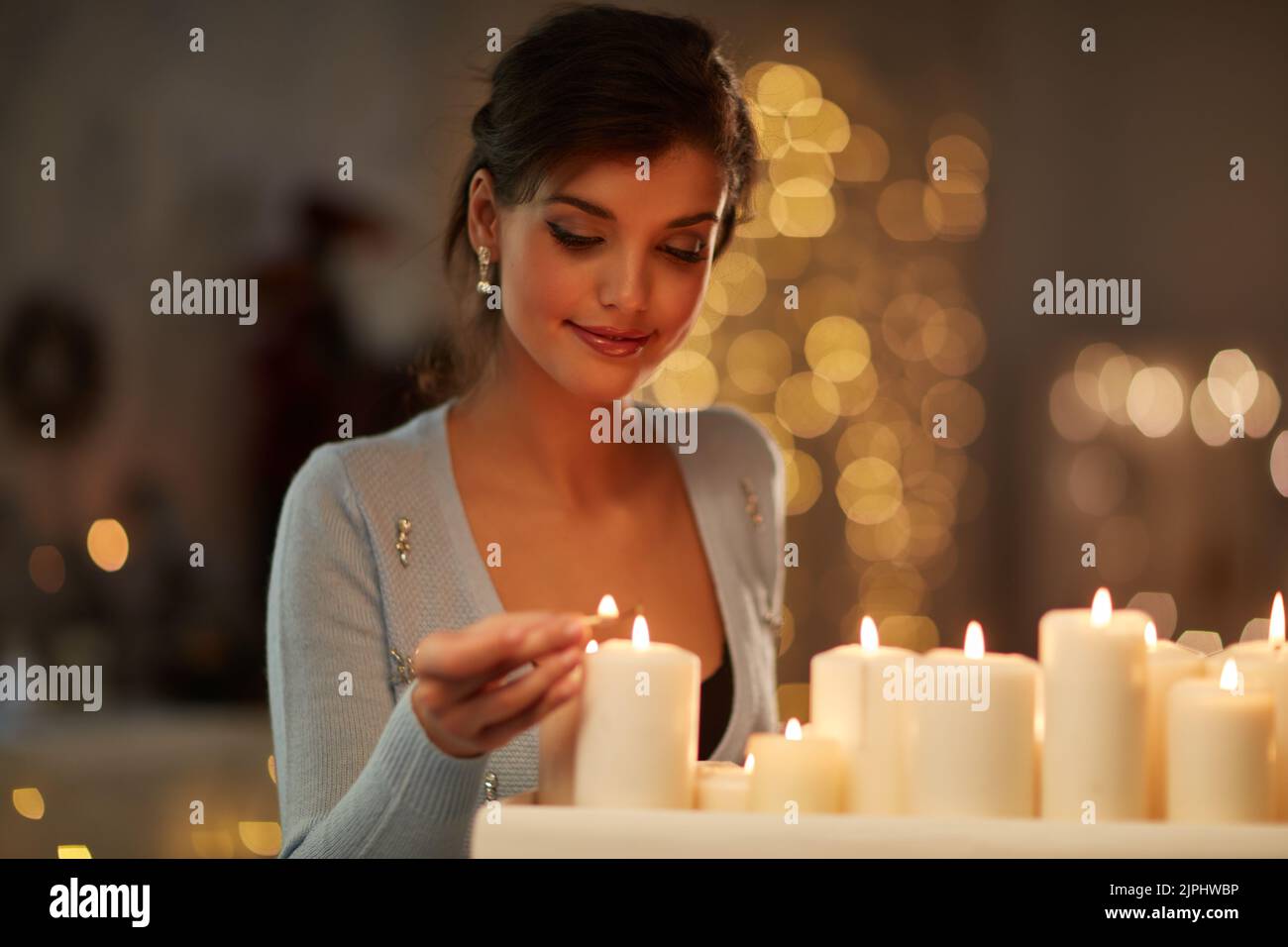 candle, igniting, candlelight, bokeh, candles, candlelights, bokehs ...