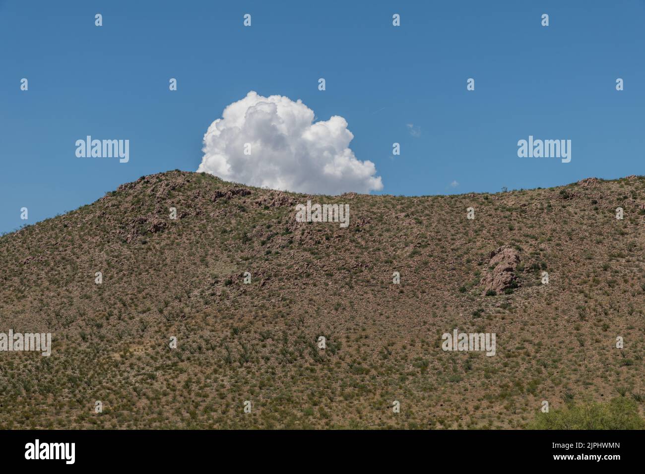 Scenic southern Arizona vista during the monsoon season with lots of ...