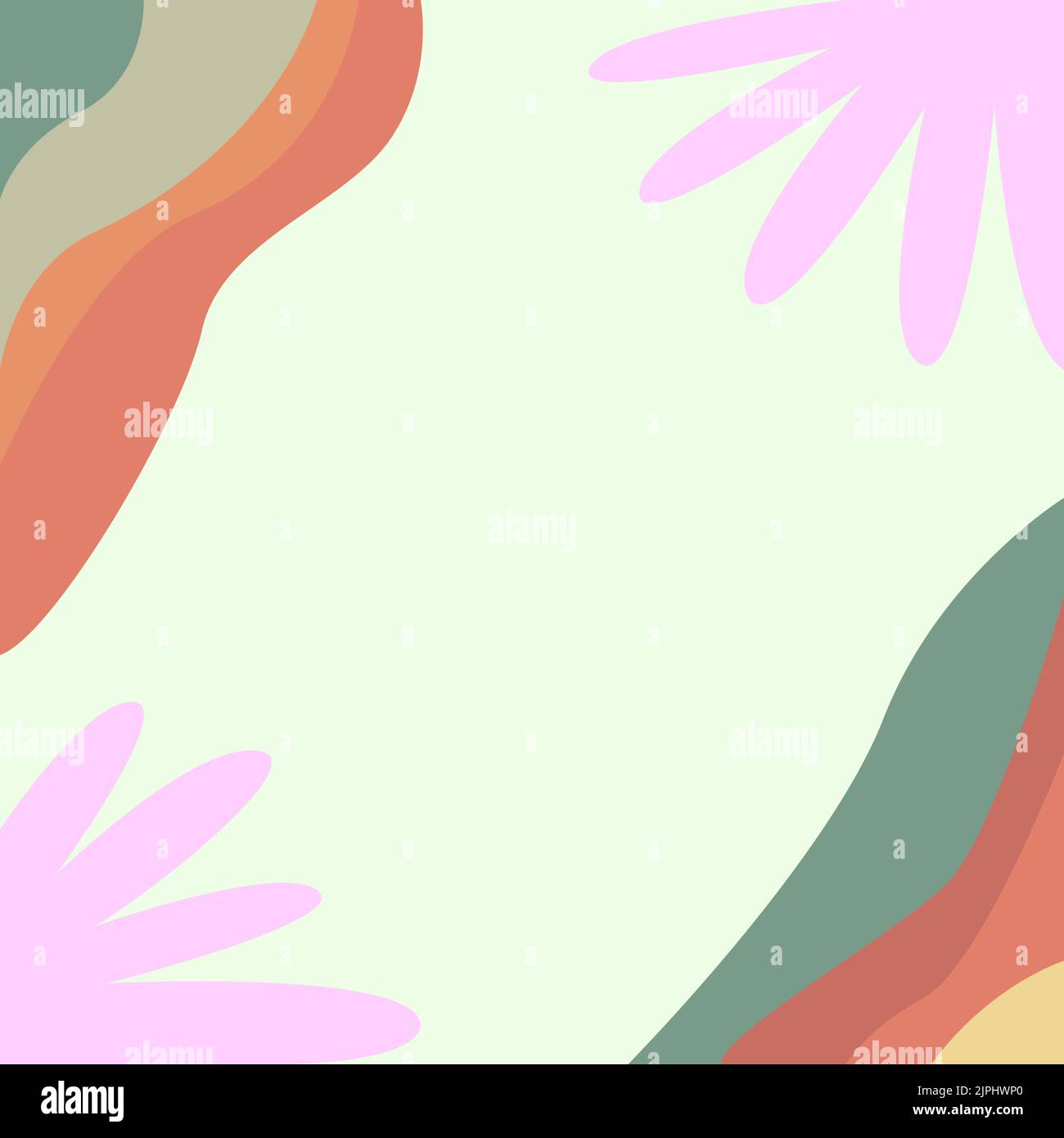 Multi colored flower border Stock Vector Images - Alamy