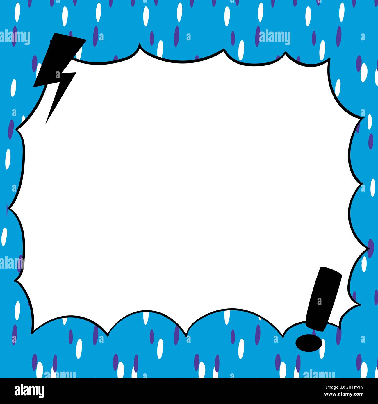 Comics Design Frames. Beautiful Photo Frame Set With Boom Bubbles For ...