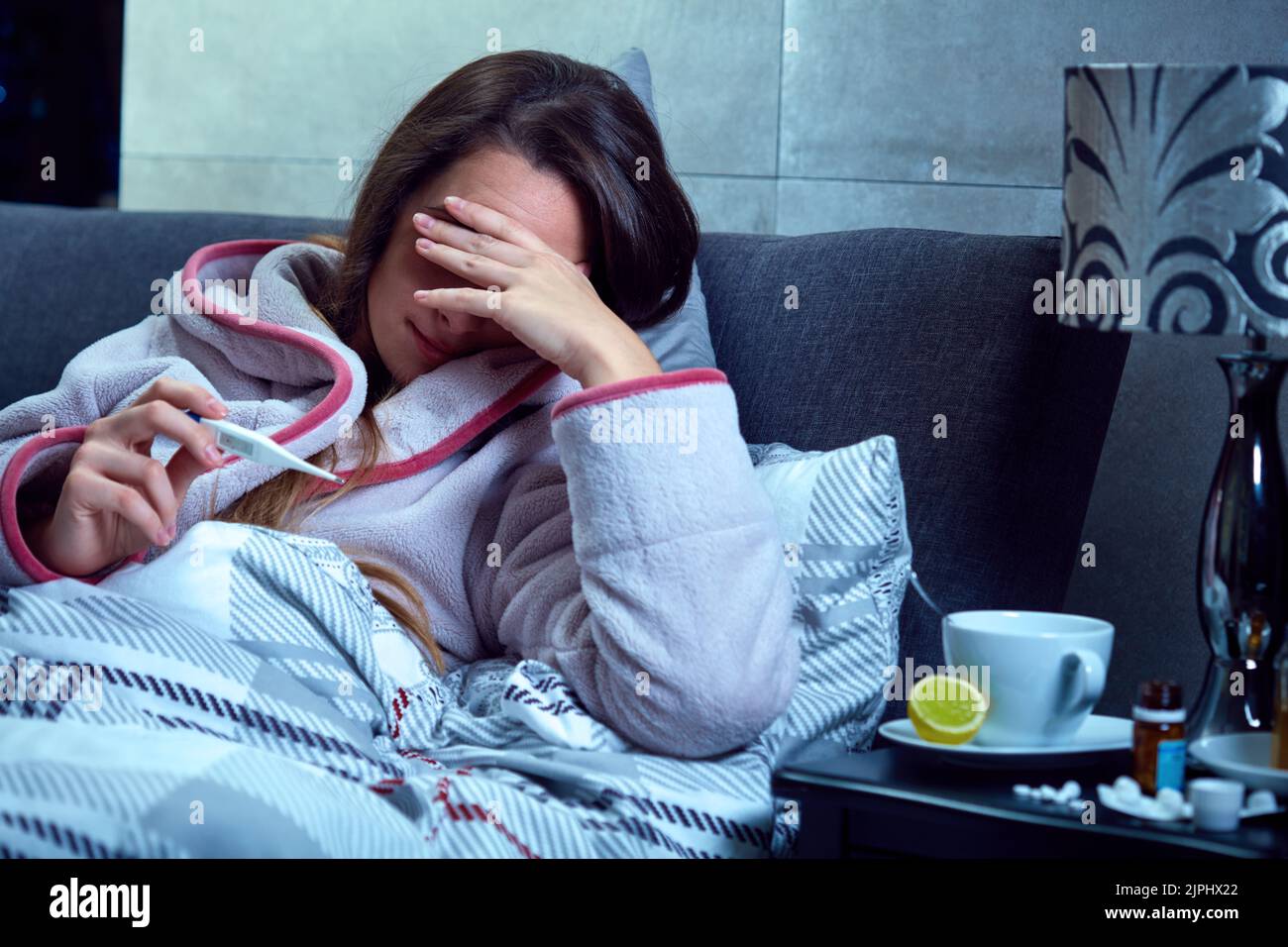 home, cold virus, flu, fever, homes, influenza, fevers Stock Photo - Alamy