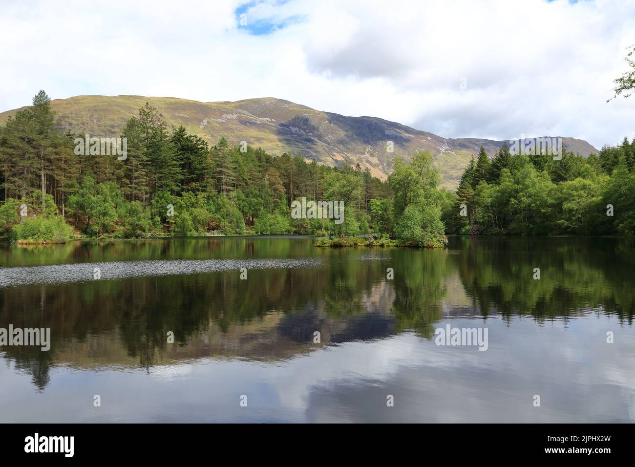 Glencoe Lochan located just north of Glencoe village in the Scottish ...