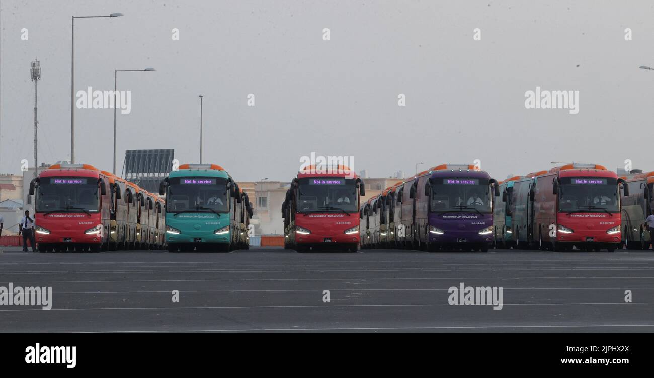Fifa buses qatar hi-res stock photography and images - Alamy