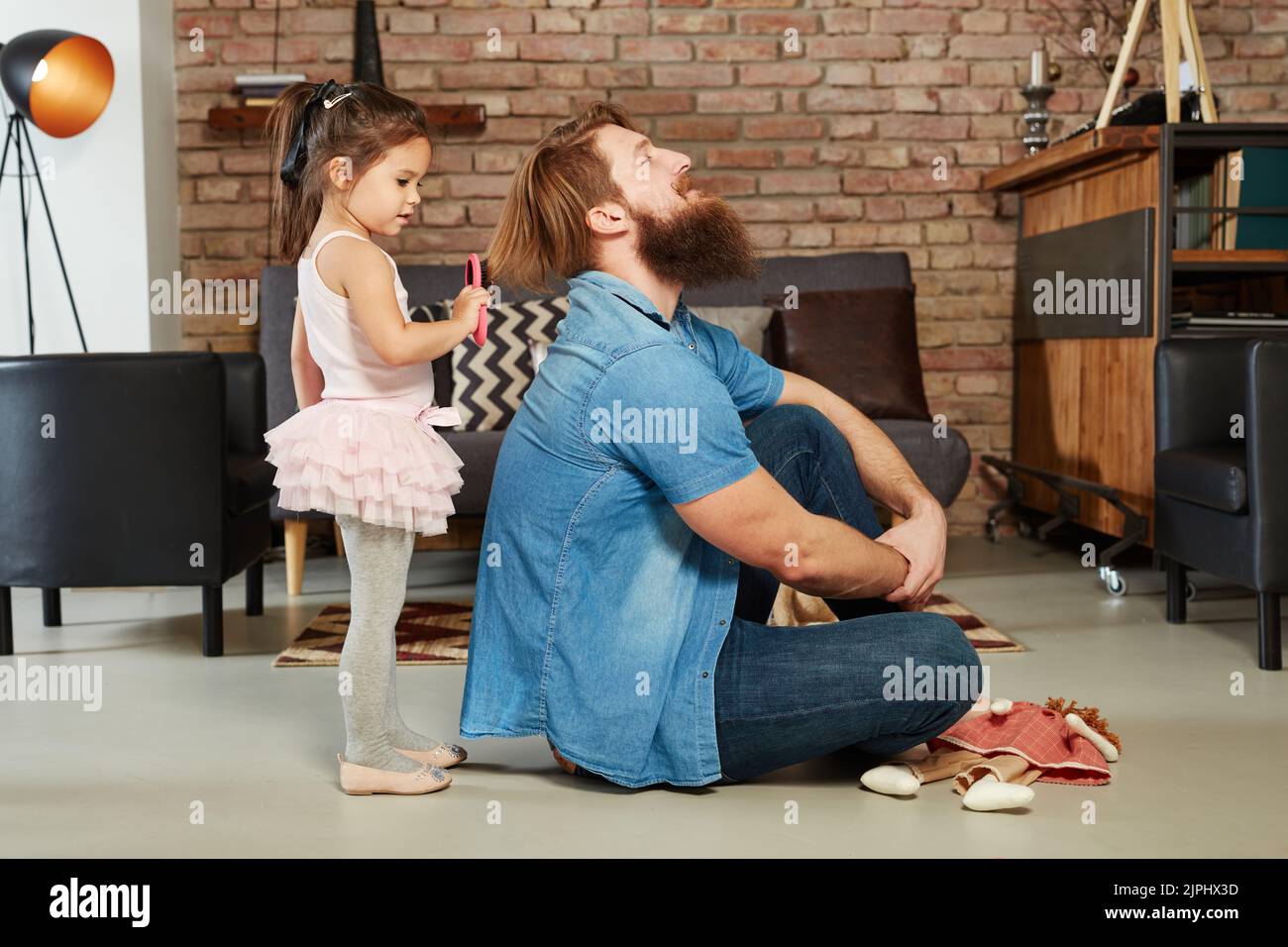 father, playing, hair, daughter, combing, dad, fathers, play, hairs ...