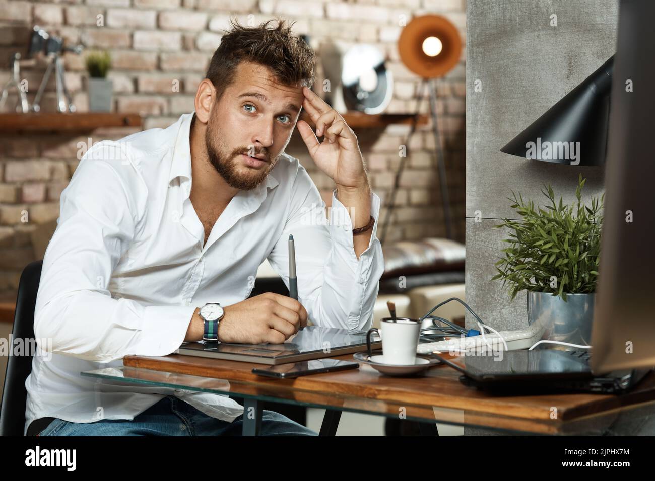 designer, graphic designer, character pad, homeoffice, designers Stock ...