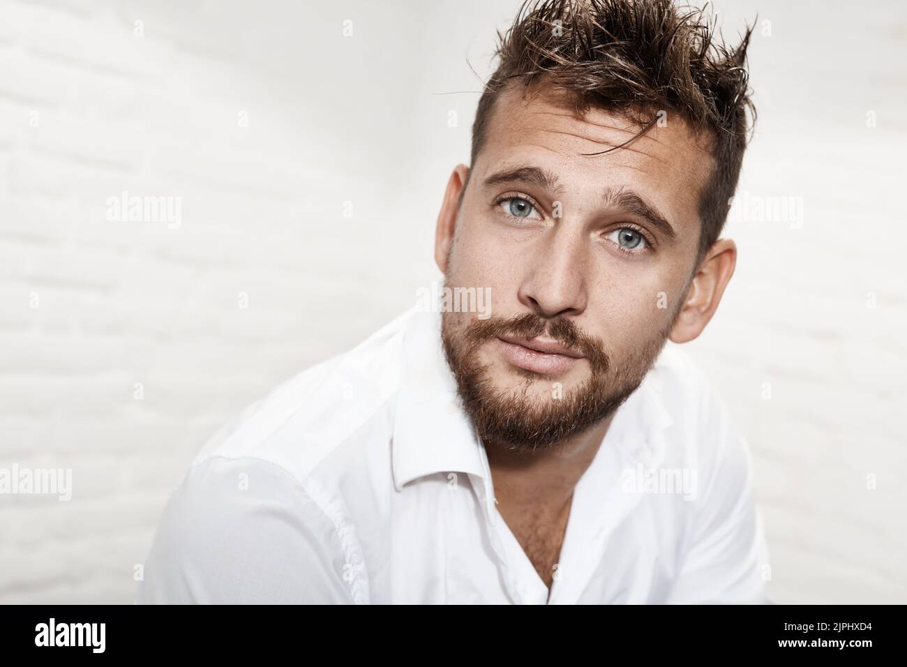 Bearded male head hi-res stock photography and images - Alamy