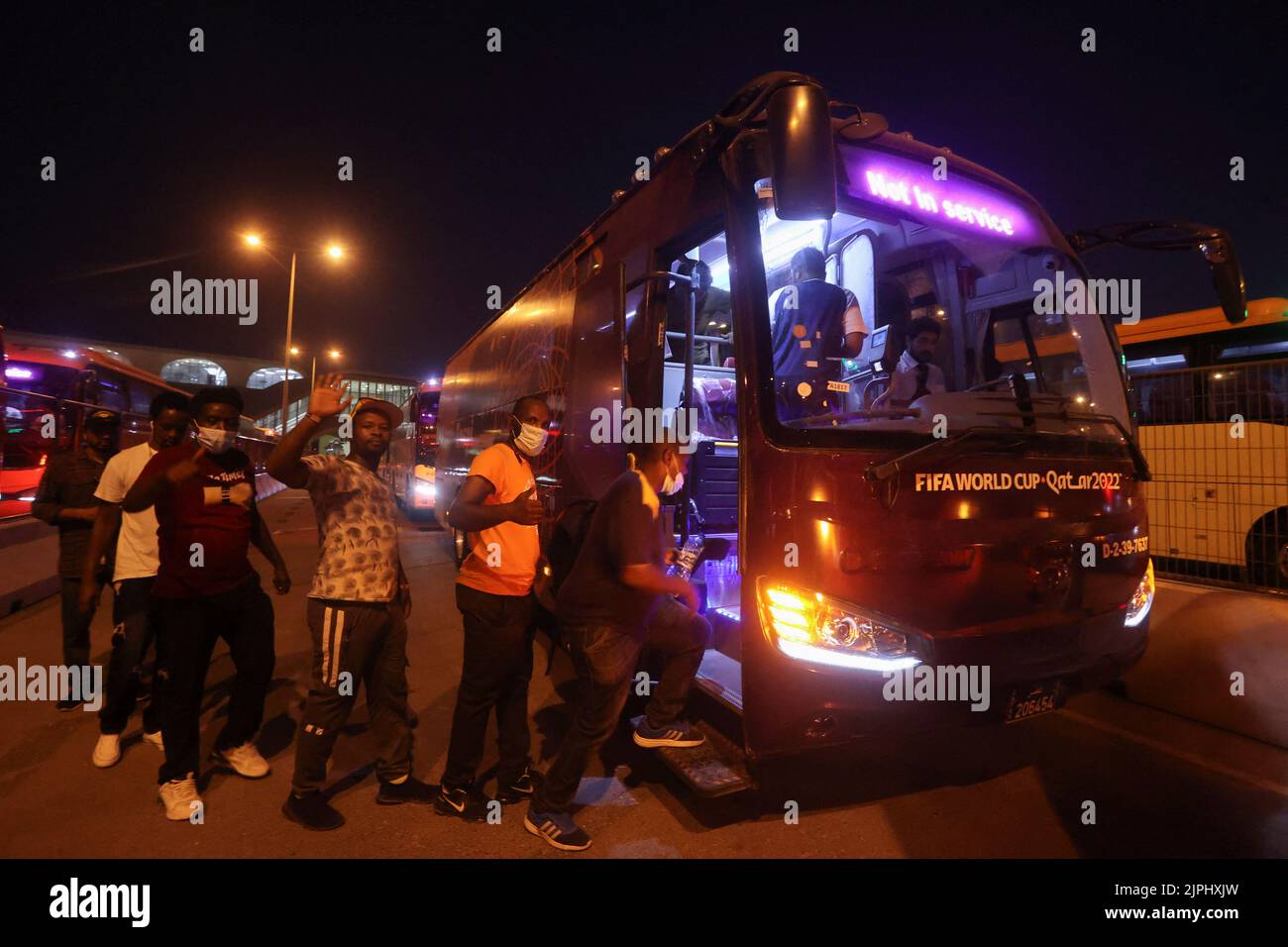 Fifa buses qatar hi-res stock photography and images - Alamy