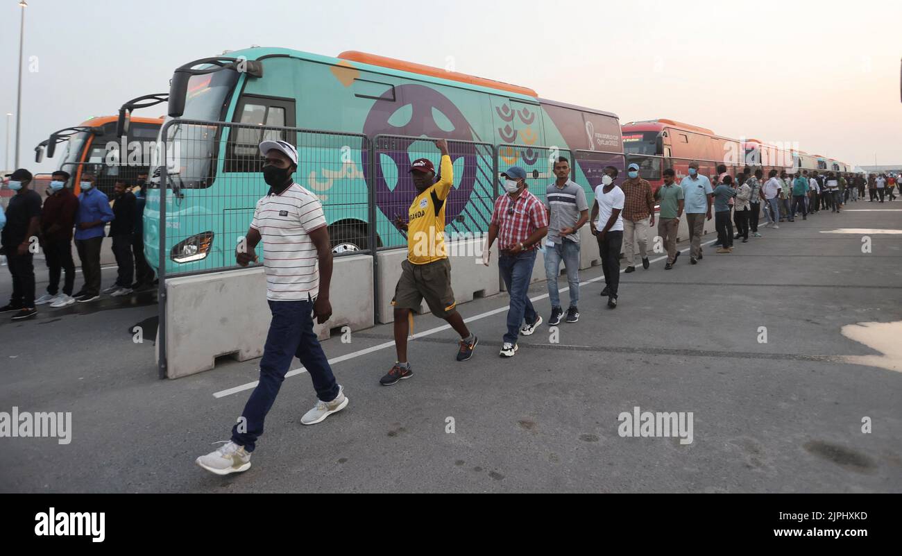 Fifa buses qatar hi-res stock photography and images - Alamy